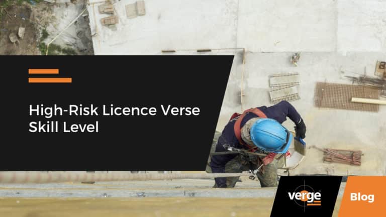 High-Risk Licence Verse Skill Level - Verge Safety Barriers