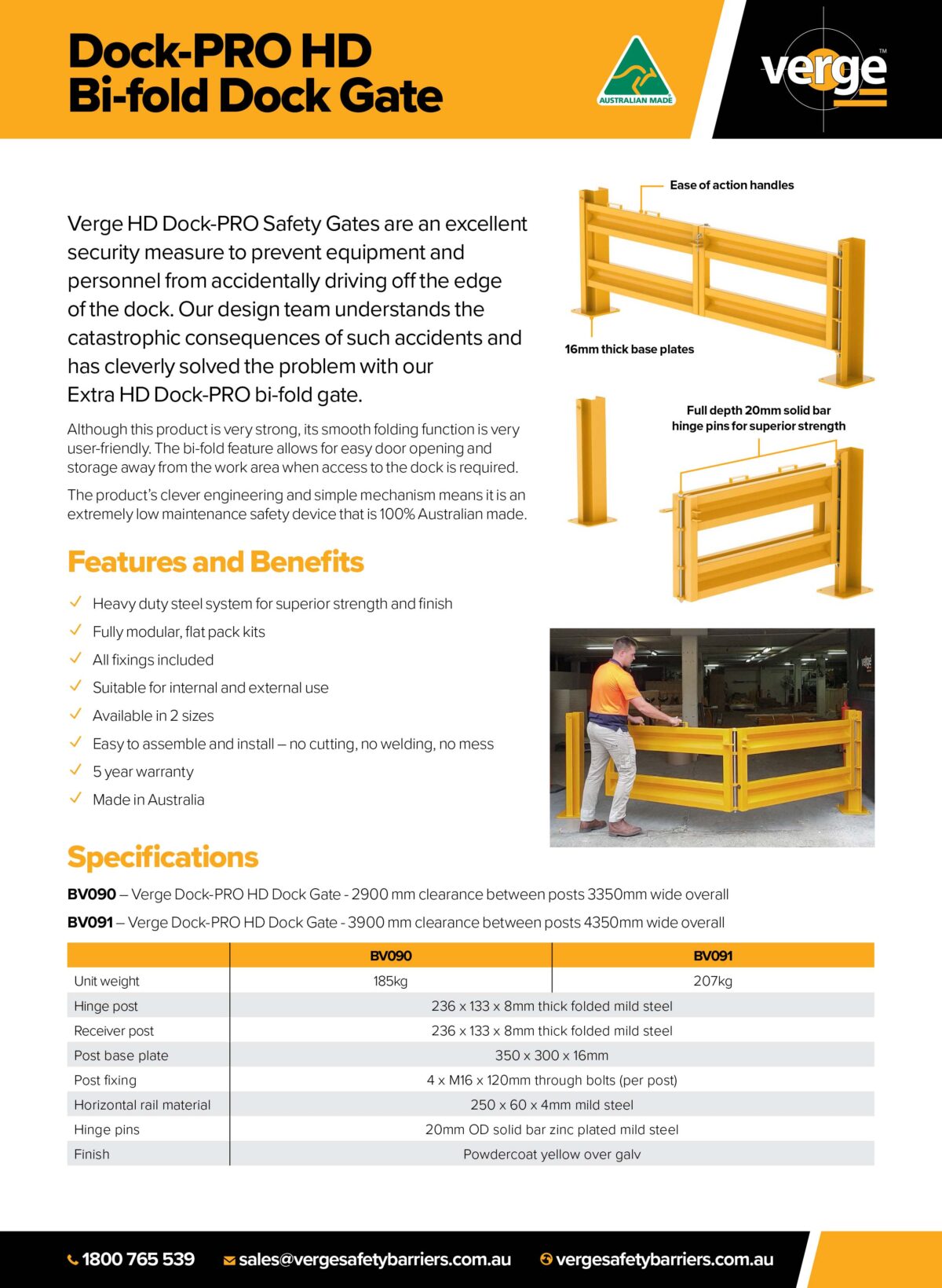 Dock Safety Gates for Loading Docks - Verge Dock-PRO™
