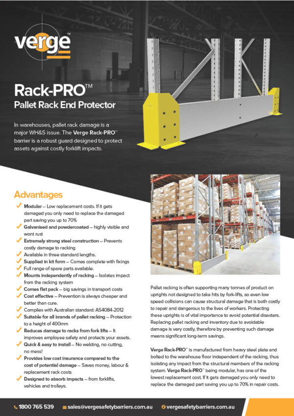Pallet Rack & Wall Protection | Verge Safety Barriers